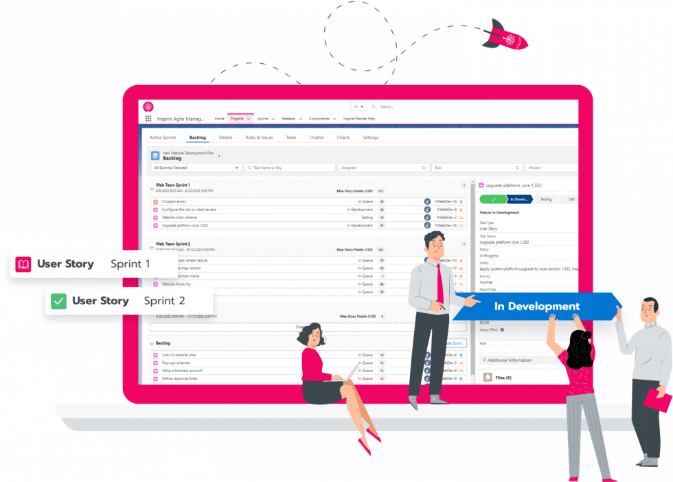 Salesforce Project Management App - Agile Projects - Inspire Planner